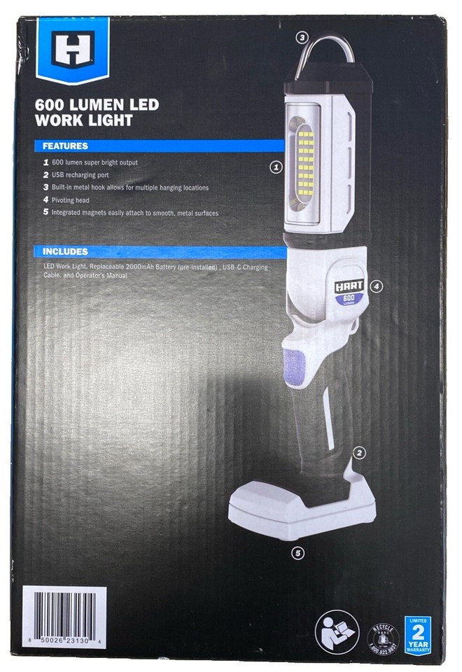 HART LED 600 Lumens Work Light FSI 60-843-2 | eBay