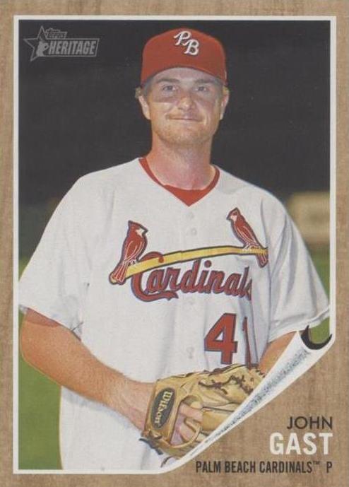 2011 Topps Heritage Minor League Edition - John Gast #117 (RC) for sale ...
