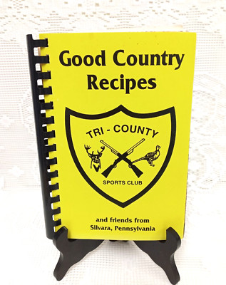 VTG 1978 TRI COUNTY SPORTSMEN CLUB Cookbook SILVARA PENNSYLVANIA | eBay