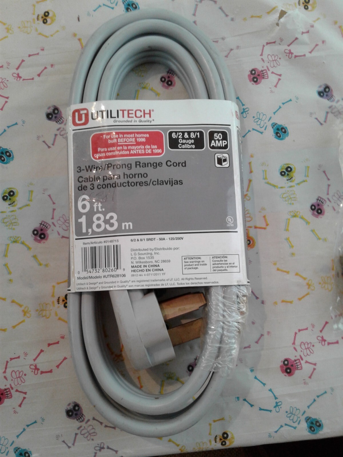 6 ft 3 Wire / Prong Range Cord New Utilitech | eBay