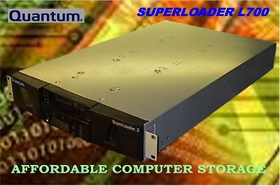 Quantum L700 Superloader 3 EC-SF3WC-YF DLT-S4 FC 8/16 Autoloader Tape ...