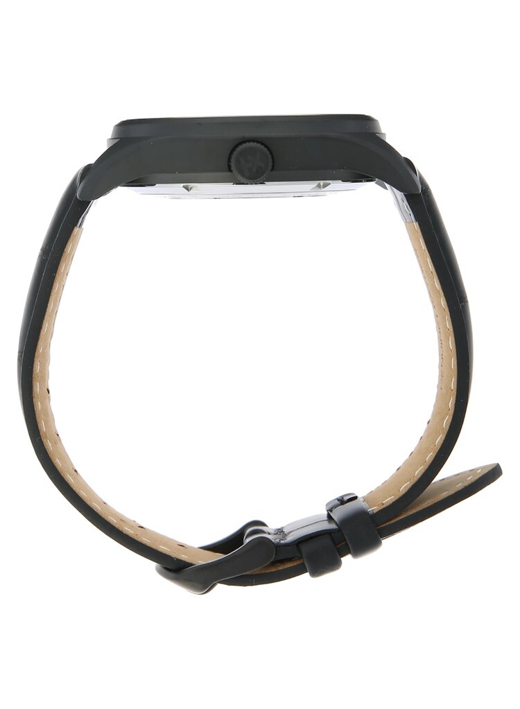 Timex X DENHAM COLLABORATION Day-Date 42mm Leather Strap Watch Black | eBay