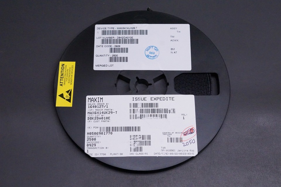 MAX6414UK29-T Maxim Processor Supervisor Watchdog 1.6V-5V 5 Pin SOT-23 ...