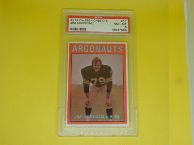1972 O-PEE-CHEE PSA GRADED 8 CFL CARD #31 JIM CORRIGALL | eBay
