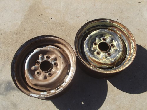 STEEL WHEEL 5 X 4 3/4" STEEL RIM 14 " CHEVROLET CHEVY 5 LUG OEM GM | eBay