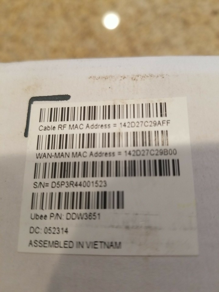 Ubee 3.0 DDW365 DOCSIS Wireless Gateway Wifi Cable Modem Router | eBay