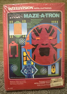 Intellivision Tron Maze-A-Tron Sealed Game Mattel Electronics Not ...
