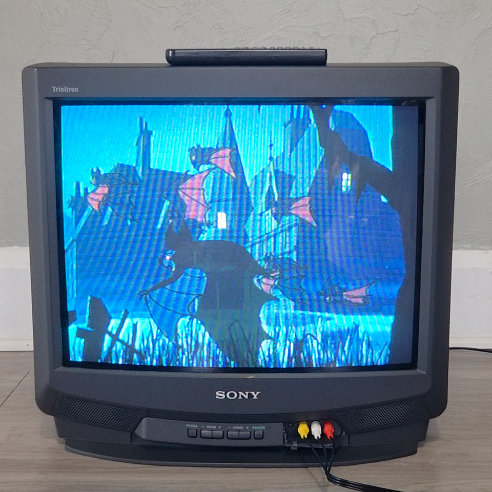 Sony Trinitron CRT TV 20" KV-20S30 with Remote Gaming 1997 - Tested ...