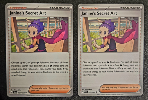 4x Janine's Secret Art 059/064 x4 - Shrouded Fable - Pokemon TCG - Playset - NM | eBay