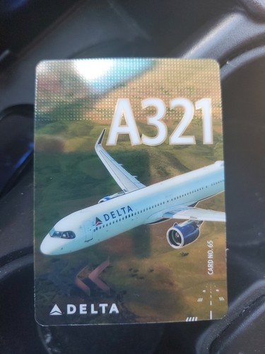 2025 Delta Air Lines A321NEO Aircraft Pilot Trading Card # 65 / 100 | eBay
