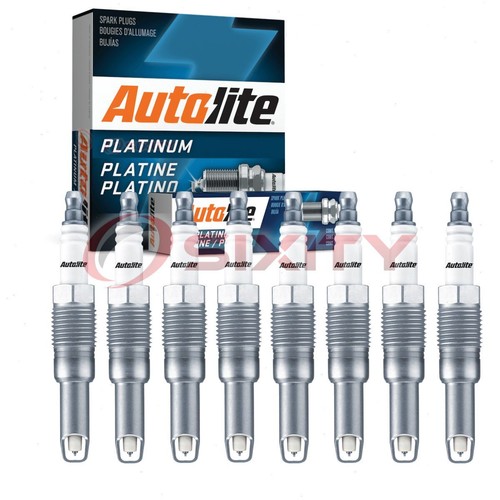 8 pc Autolite Platinum HT15 Spark Plugs for PZH14F Ignition Wire ...