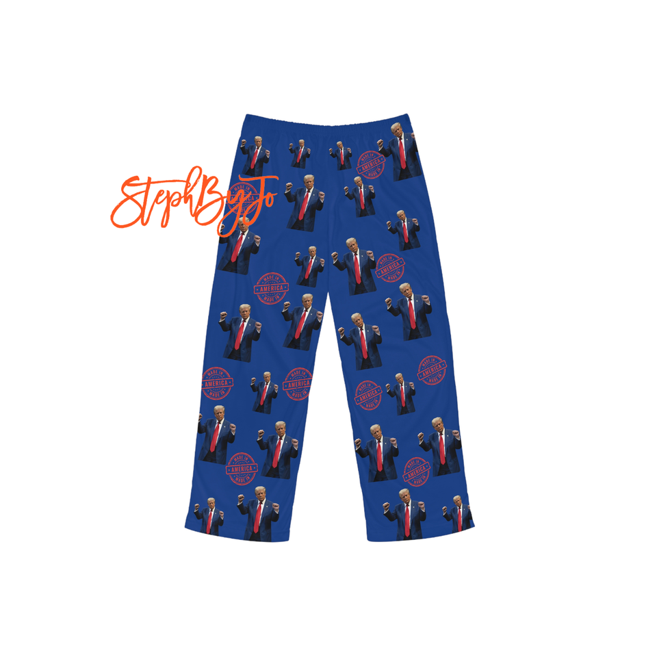 Donald Trump Made in America Sleepwear, MAGA Men's Pajama Pants, USA ...