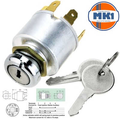 Classic Vintage Custom Kit Car 4 Position Universal Replacement ...