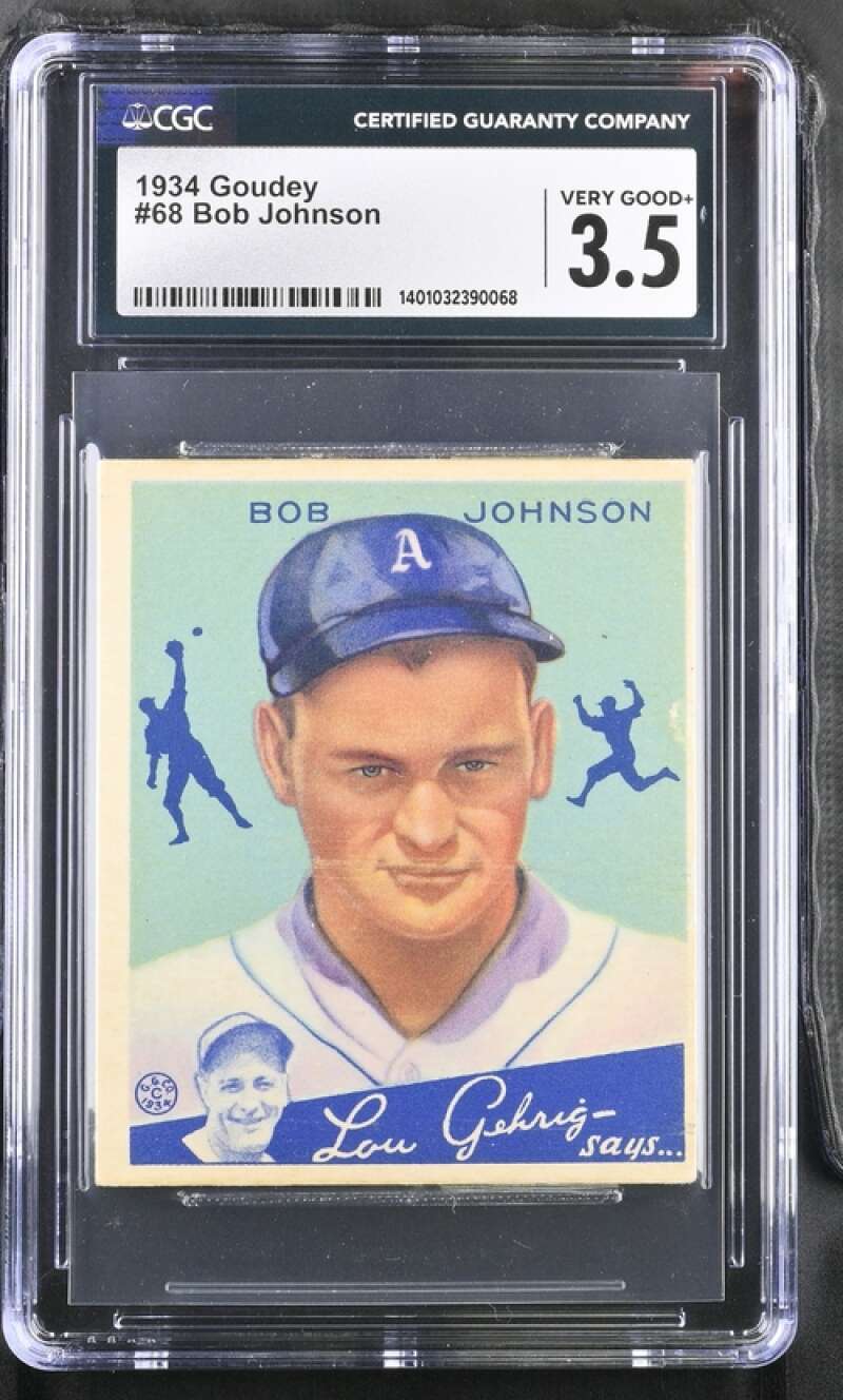 1934 Goudey Big League Chewing Gum - R320 #68 Bob Johnson (RC) for sale online | eBay