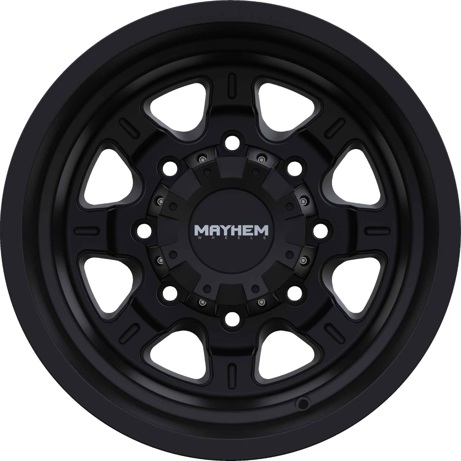 Mayhem Monstir 8101 17x6.5 Gloss Black Dually Wheels 8x165.1 +134mm ...