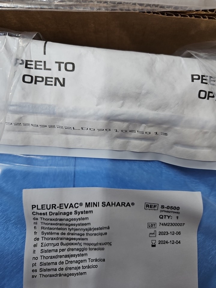 Case 6 Pleur-Evac Sahara Chest Drainage System Teleflex S-0500 | eBay