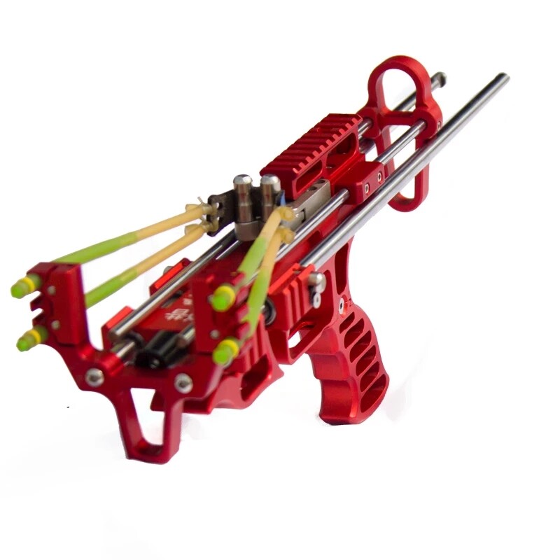 Slingshot Smooth Metal Grip Catapult Portable Hunting Catapult FishReel ...