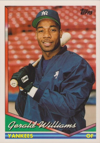 Gerald Williams 1994 Topps # 383 New York Yankees Baseball | eBay