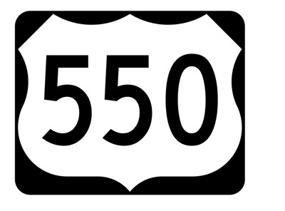 US Route 550 Sticker R2210 Highway Sign Road Sign | eBay