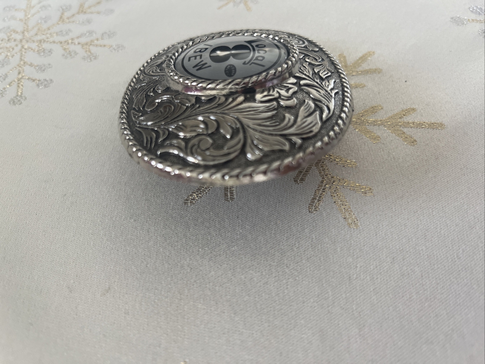 Vintage IBEW Local 8 Silver Belt Buckle, Rare! Perfec… - Gem