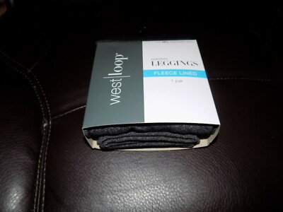 West Loop Womens Leggings Heather Gray Seamless Fleece Lined Knit Pants ...