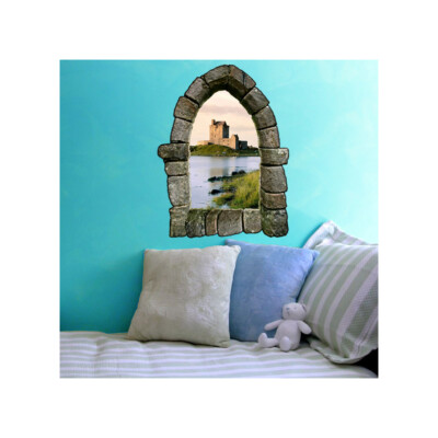 Castle Window Wall Decal Design 3 - 27.5" tall x 21" wide | eBay