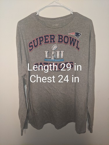 New England Patriots Shirt Men's 2xl Super Bowl NFL Pro Line Fanatics ...