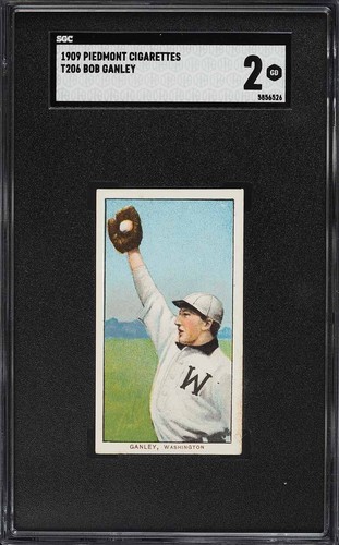 1909-11 T206 Piedmont Bob Ganley SGC 2 GD-Centered | eBay