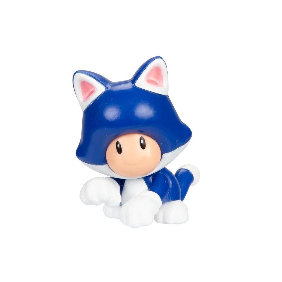 NEW Jakks 91428 World of Nintendo Super Mario 2.5-Inch CAT TOAD Mini ...