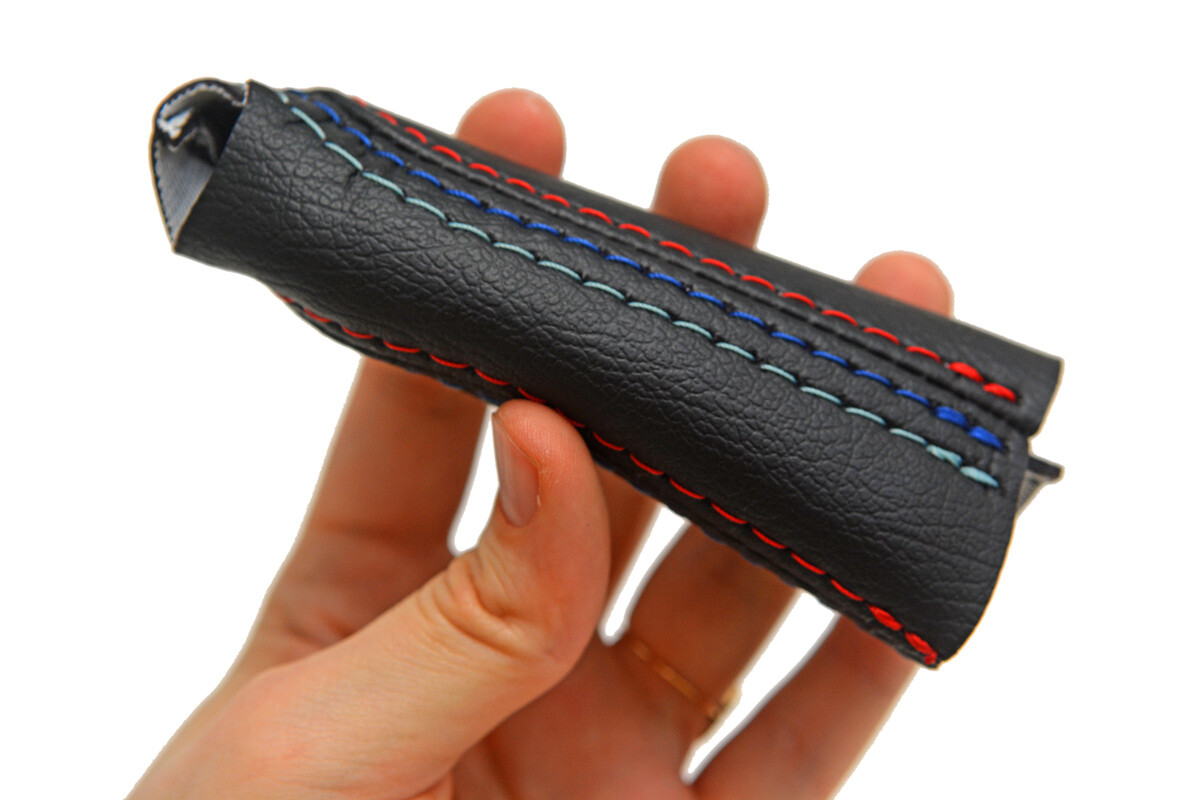 Fits 2005-2013 BMW E90 Leather E Brake Handle Cover M Type Stitch | eBay