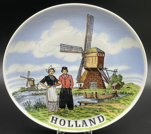 Royal Schwabap Holland 9 3/4" Hand Decorated Dutch Windmill Collectible ...