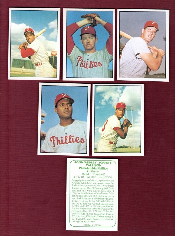 The 1960s PHILADELPHIA PHILLIES complete team set ~ ALL 13 different ...