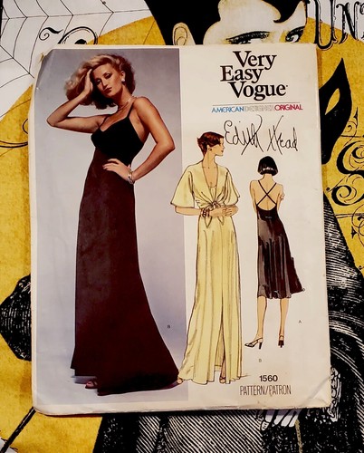 Vintage Sewing Pattern Vogue 1560 American Designer 1970s Edith Head ...