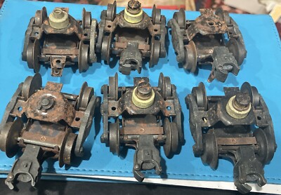 6 ORIGINAL LIONEL STAPLE END TRUCKS COUPLERS | eBay