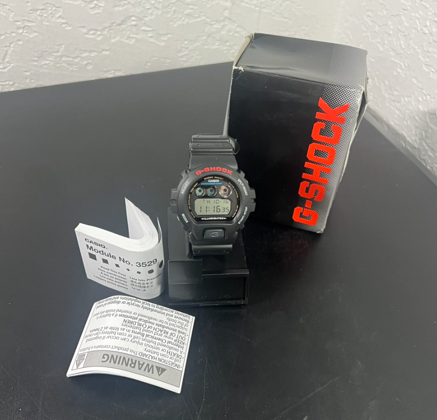Authentic Casio G-Shock DW6900 Custom Medley CZ Iced Out Watch Silver ...