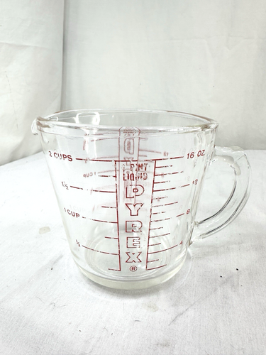 Vtg PYREX 2 Cup 16 Oz Glass Measuring Cup Pitcher USA 516 Cups Ounces ...