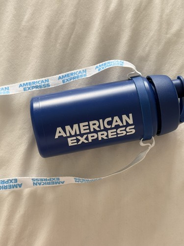 American Express AMEX Official Genuine Water Bottle Blue Credit Card ...