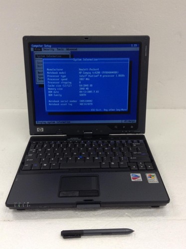 HP Compaq TC4200 Intel Pentium M 1.86Ghz 12.1" TouchScreen Laptop w ...