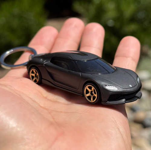 Koenigsegg Gemera Keychain Black Super Car Key Ring Modern Hypercar ...