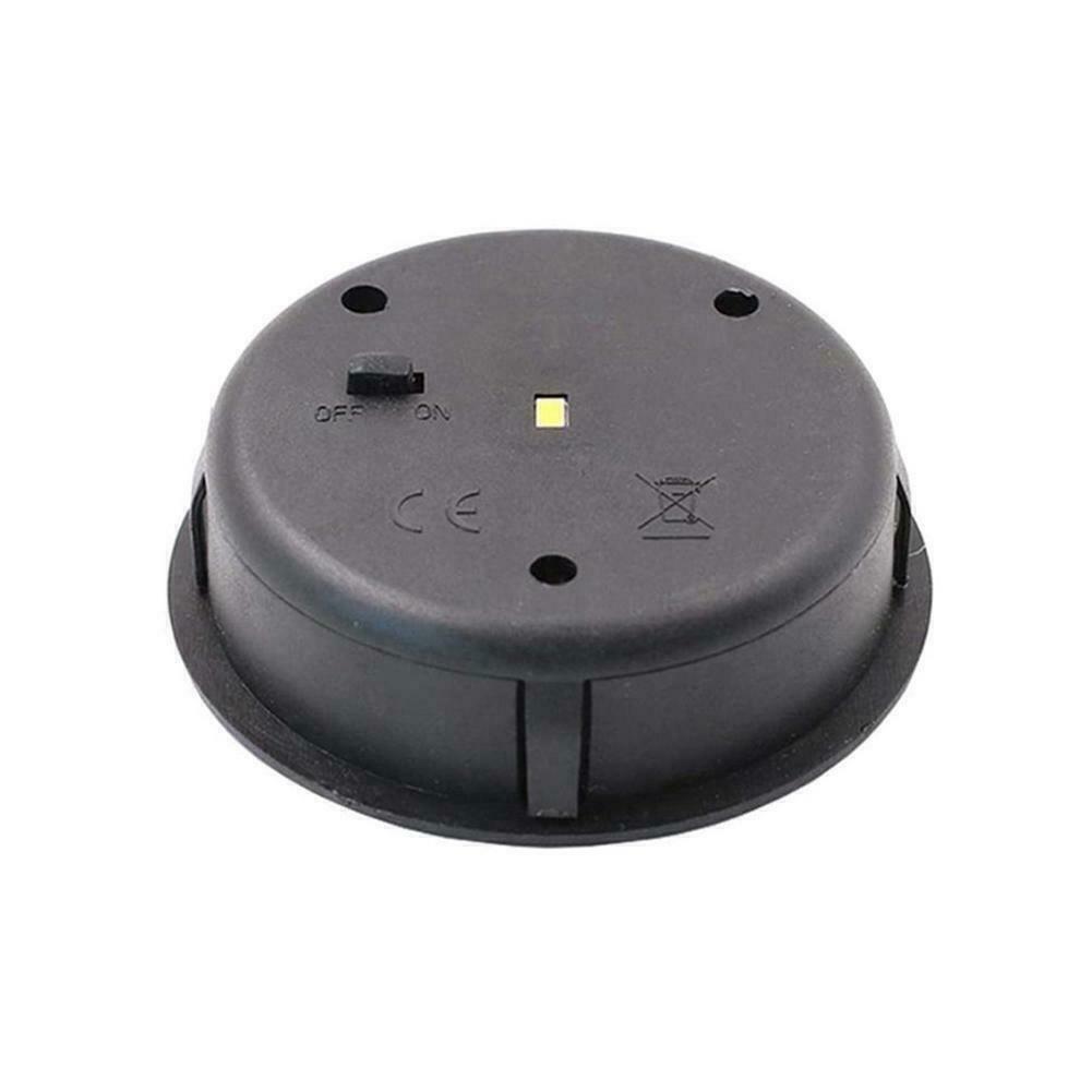 2PCS Battery Box Garden Solar Powered Replacement Round LED Light Box ...