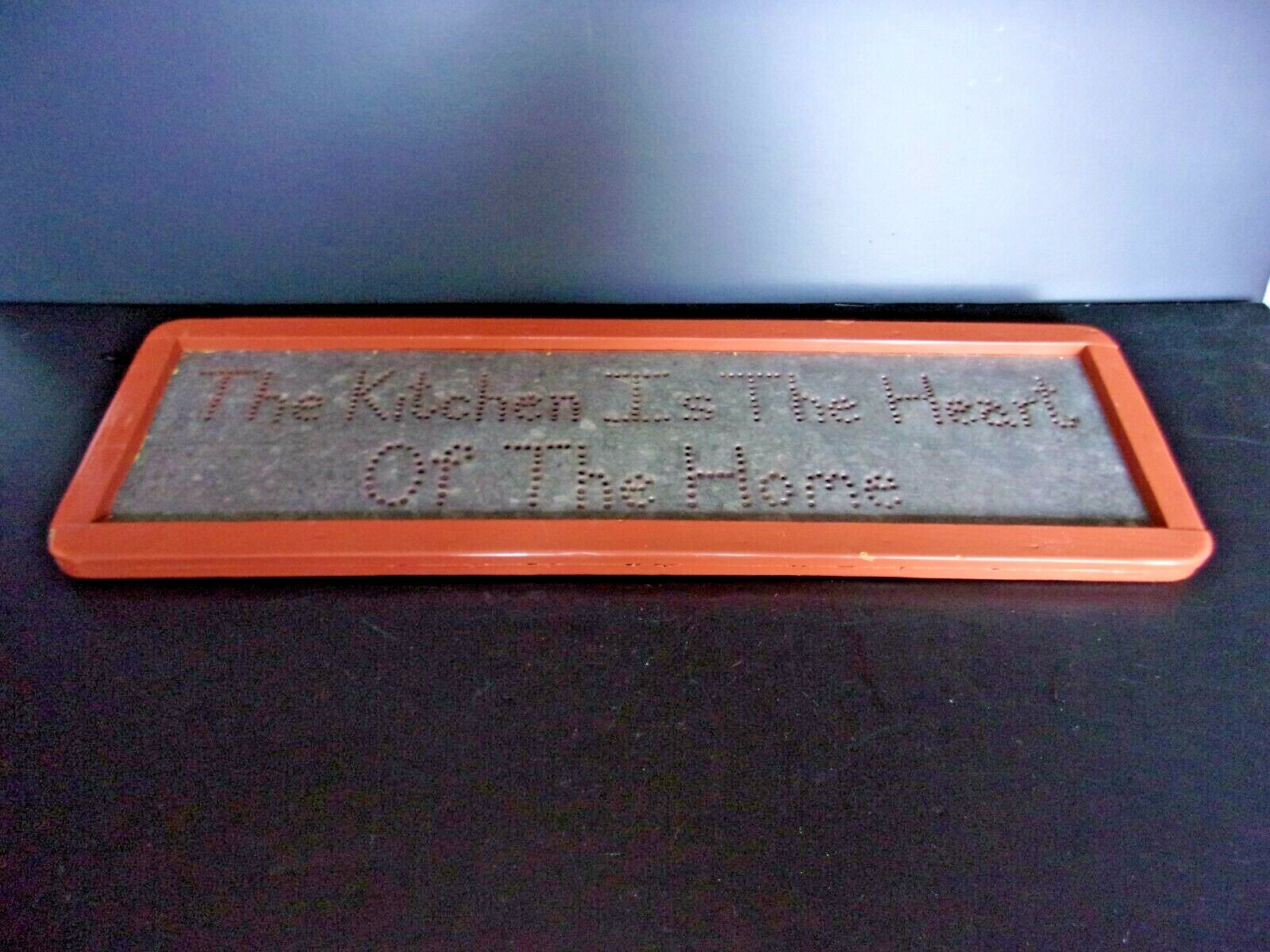 Rustic Handmade Punched Tin Sign The Kitchen is the Heart of the Home ...