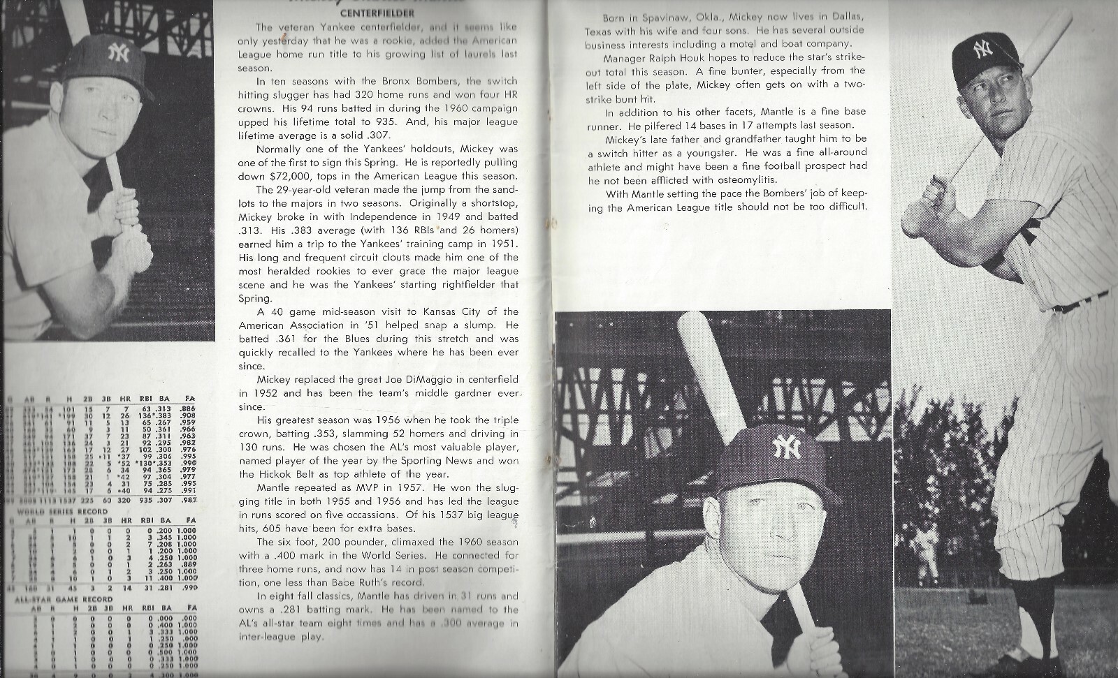 New York Yankees 1961 Team Yearbook Lot 2 | eBay