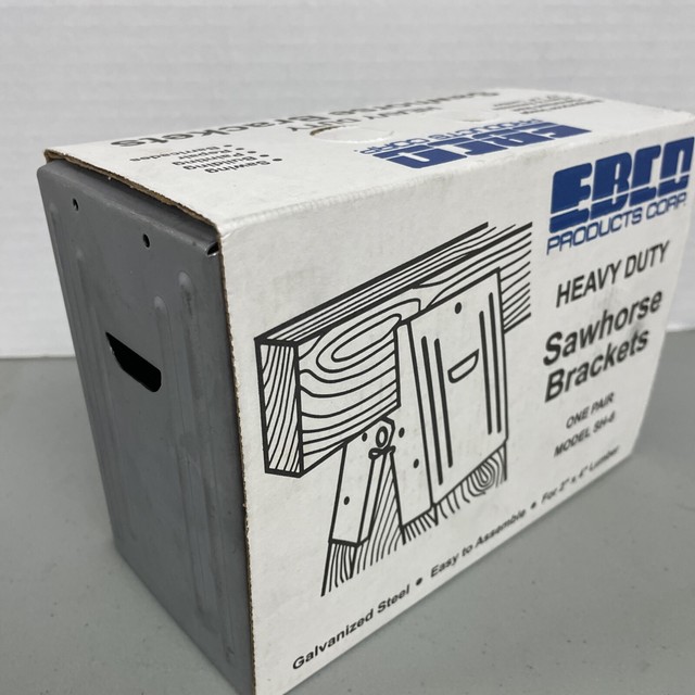 Ebco Stainless Steel Sawhorse Brackets Rust Resistant Standard Medium ...