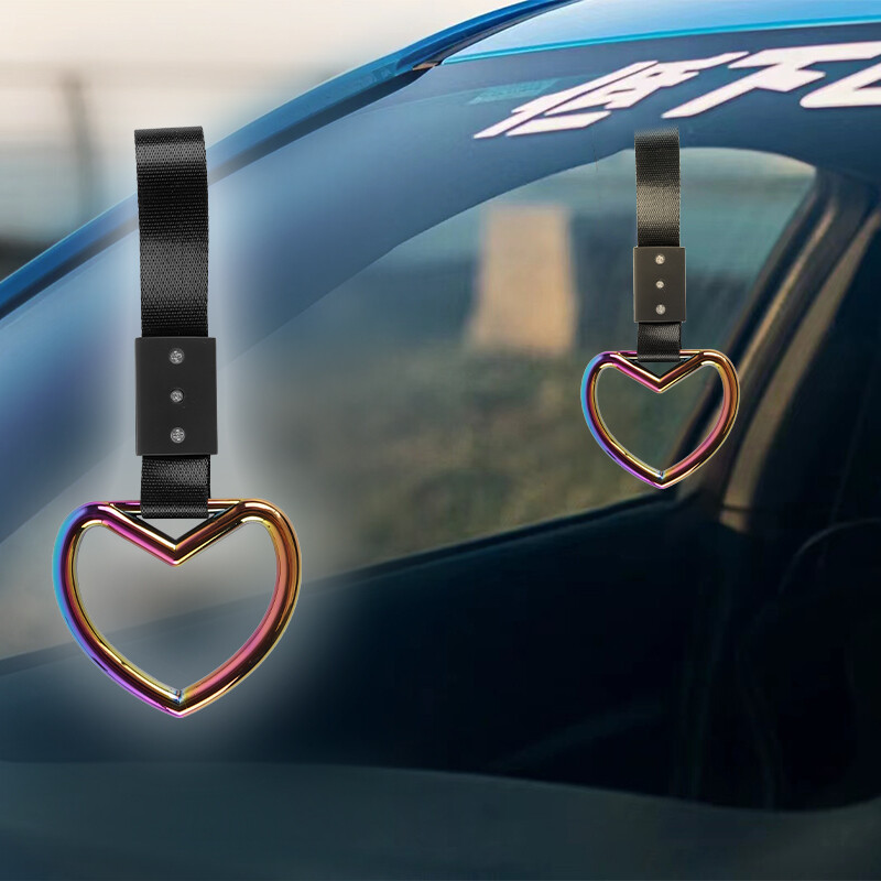 JDM Heart Shape TSURIKAWA Neo Ring Subway Train Bus Handle Strap Nylon ...