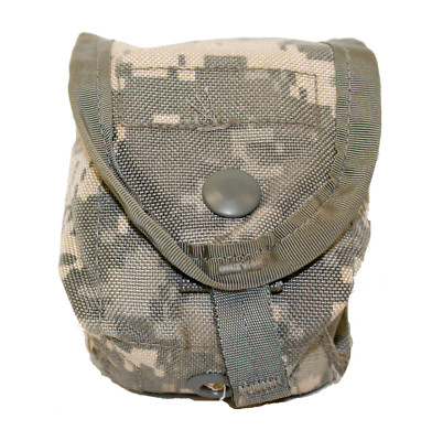 US Army Single Hand Grenade Pouch, ACU Digital, MOLLE II USGI Utility ...