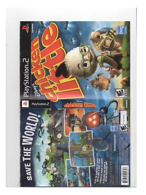 Chicken Little PS2 ARTWORK ONLY Authentic Original | eBay