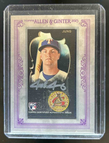 2023 Topps Allen & Ginter X Josh Jung Framed Mini Auto Rookie RC #12 ...