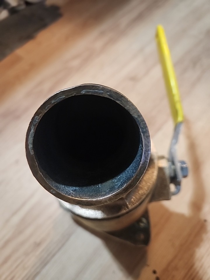 Brass 2" Flanged Thru-hull open/close ball valve by Groco - Marine Boat ...