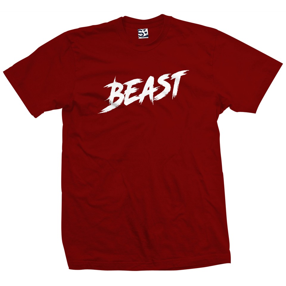 Beast Rage T-Shirt | Workout Motivation Hustle Mindset Gym Sports | Tee ...