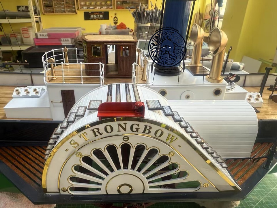1:48 Strongbow Paddle Steam Tug 1109mm 43.7" Fully Assembled Wood RC ...